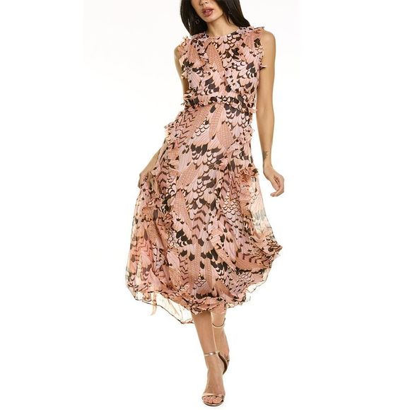 Ted Baker | Dresses | Ted Baker Waterfall Midi Dress | Poshmark